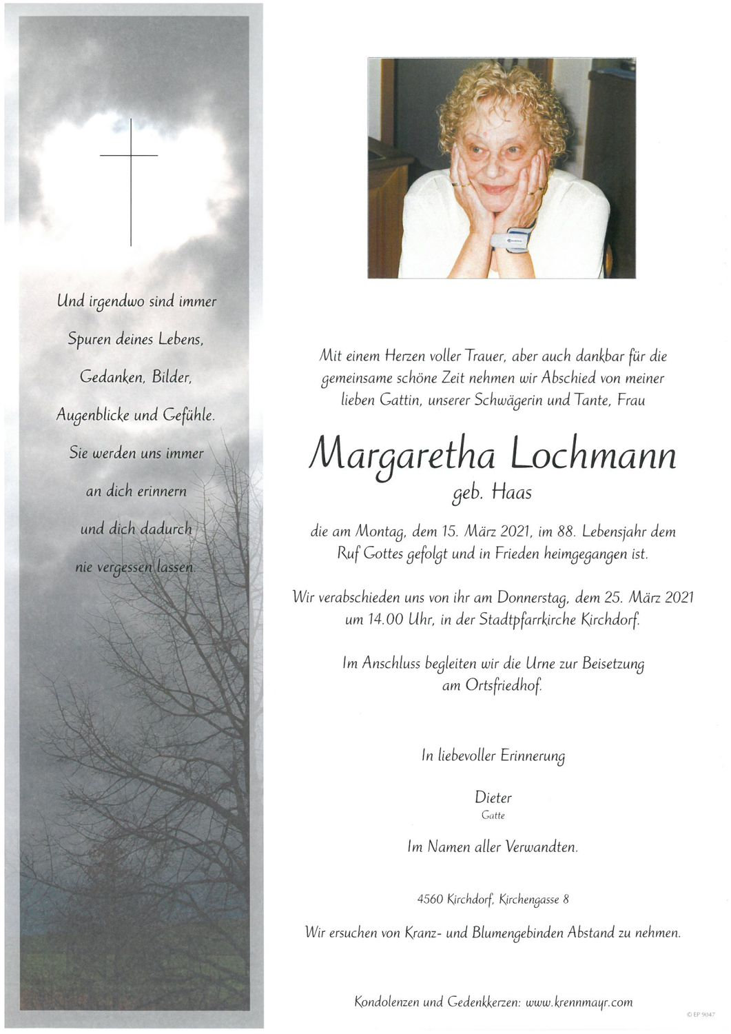 Todesfall Margaretha Lochmann